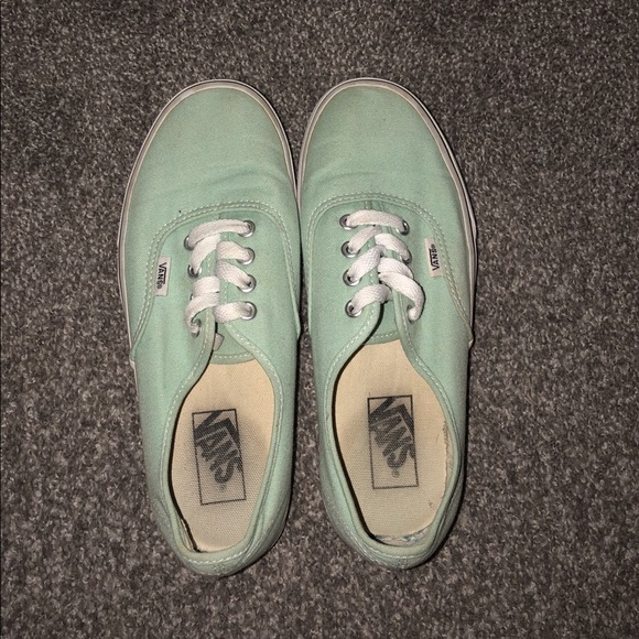 Vans | Shoes | Mint Green Vans | Poshmark